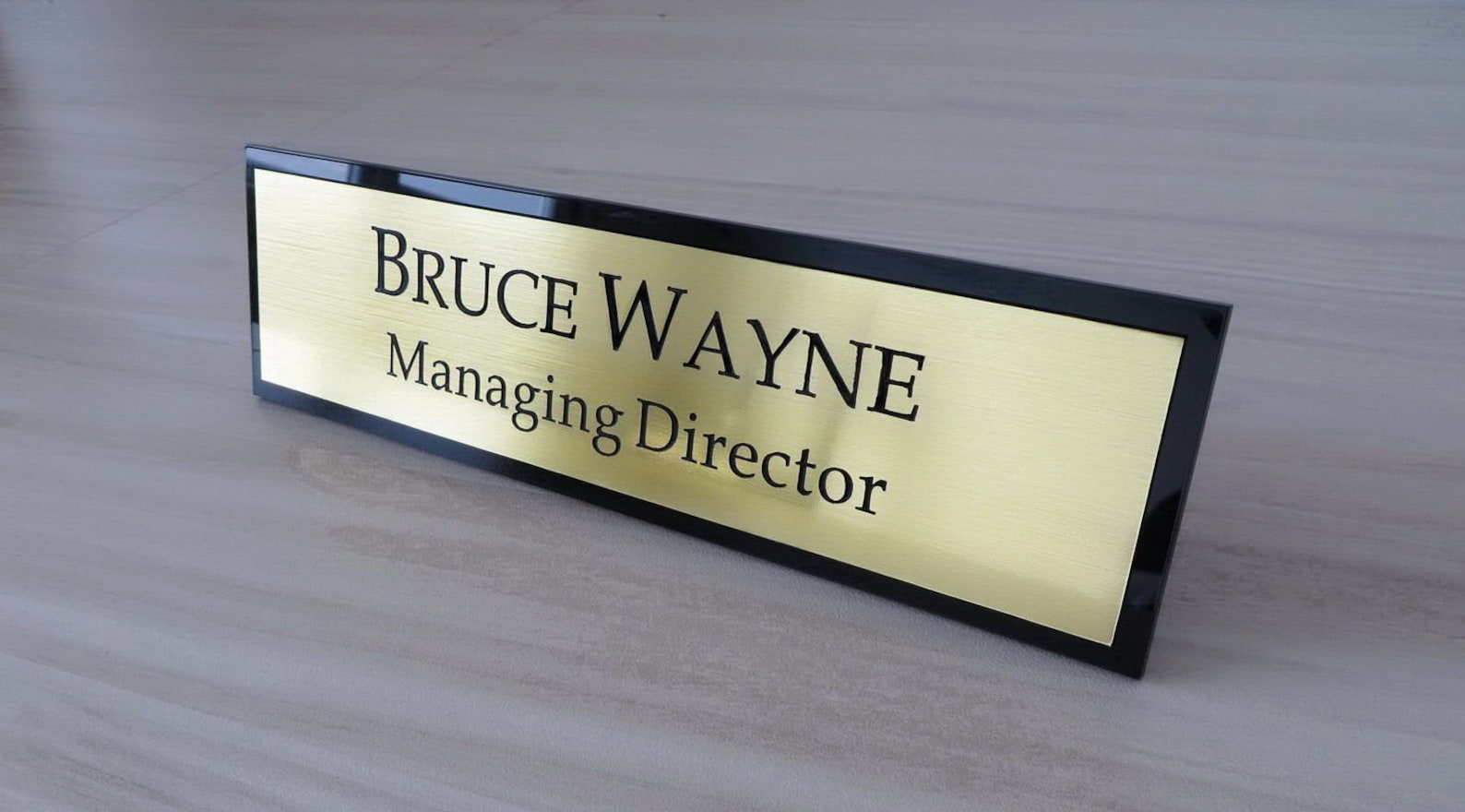 Desk Name Plate Custom Engraved Sign Personalised Desk Name | Etsy