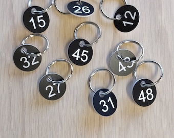 Silver Locker Number Plates 2x1 Locker Number Tags Aluminum Number ...