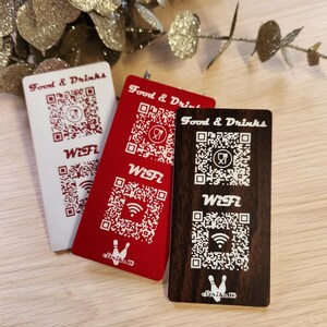 100mm X 50mm Rectangle Personalised Tag With QR Code, Plastic QR Plaque ...