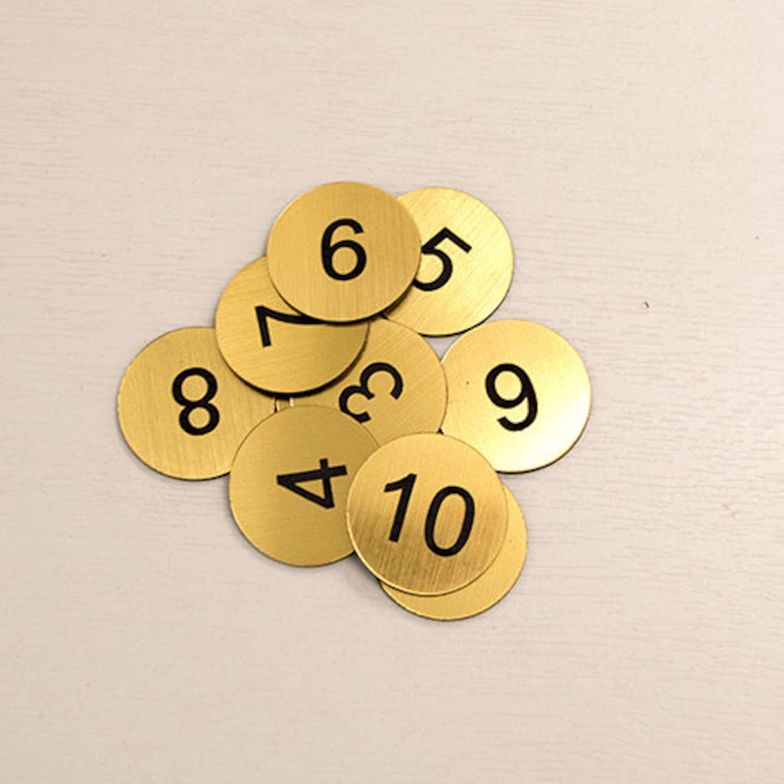 Laser Engraved Numbered Discs: 25mm Plastic Tags, No Holes - Etsy