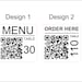 Laser Engraved QR Code Table Menu Discs - 76 Mm (3 In) Square - Etsy