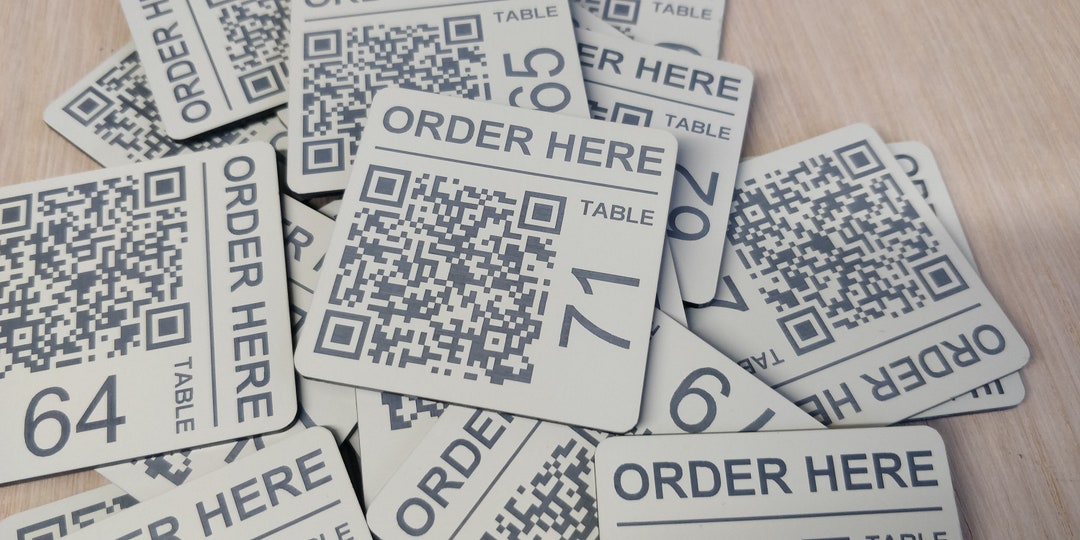 Custom Engraved QR Tags 65 Mm Square, Custom Discs, QR Codes, Laser ...