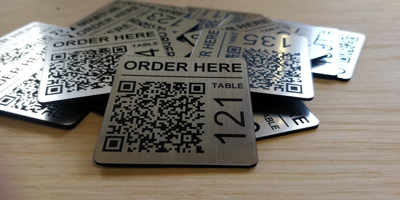 Laser Engraved QR Code Custom Discs 76 Mm 3 In Square | Etsy