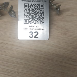 60x50 Mm Laser Engraved QR Code, Custom QR Code With Holes, Custom ...