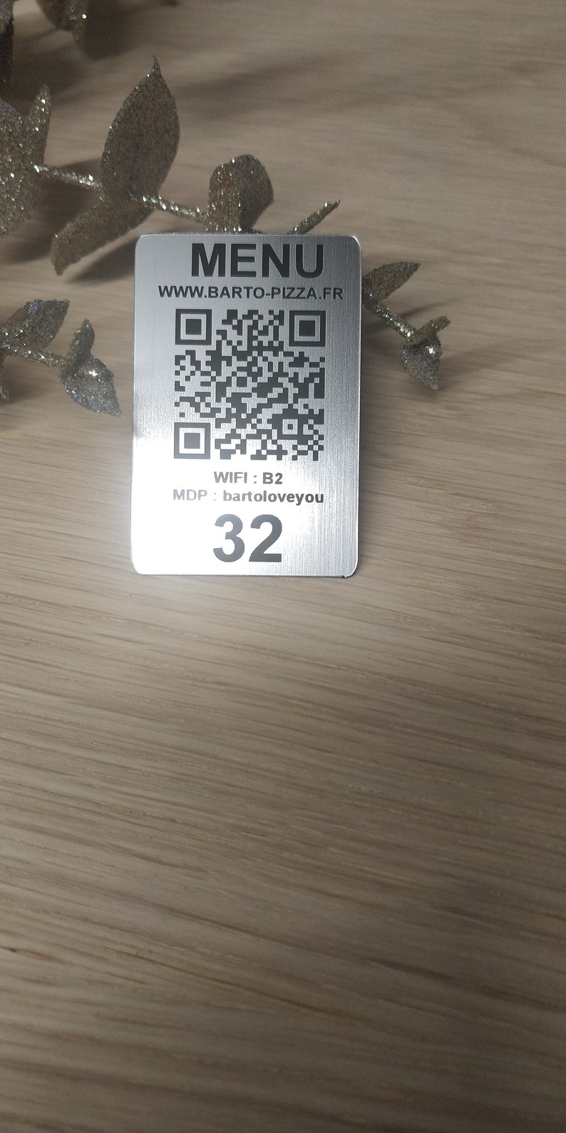 60x50 Mm Laser Engraved QR Code Custom QR Code With Holes - Etsy UK