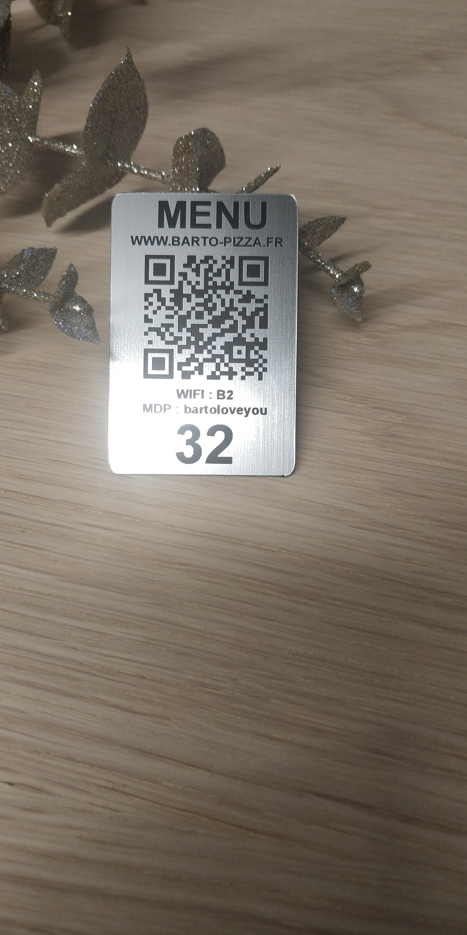 60x50 Mm Laser Engraved QR Code Custom QR Code With Holes - Etsy UK