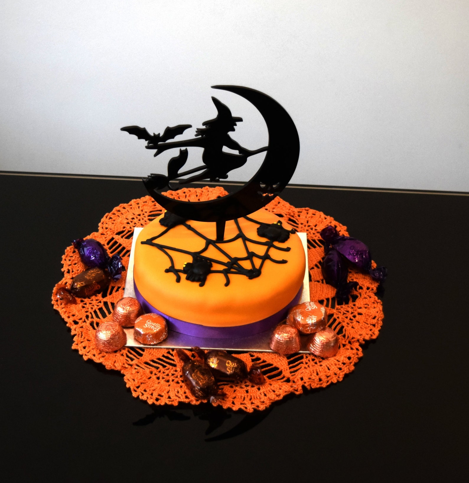 Halloween Cake Topper Witch Cake Topper Halloween | Etsy