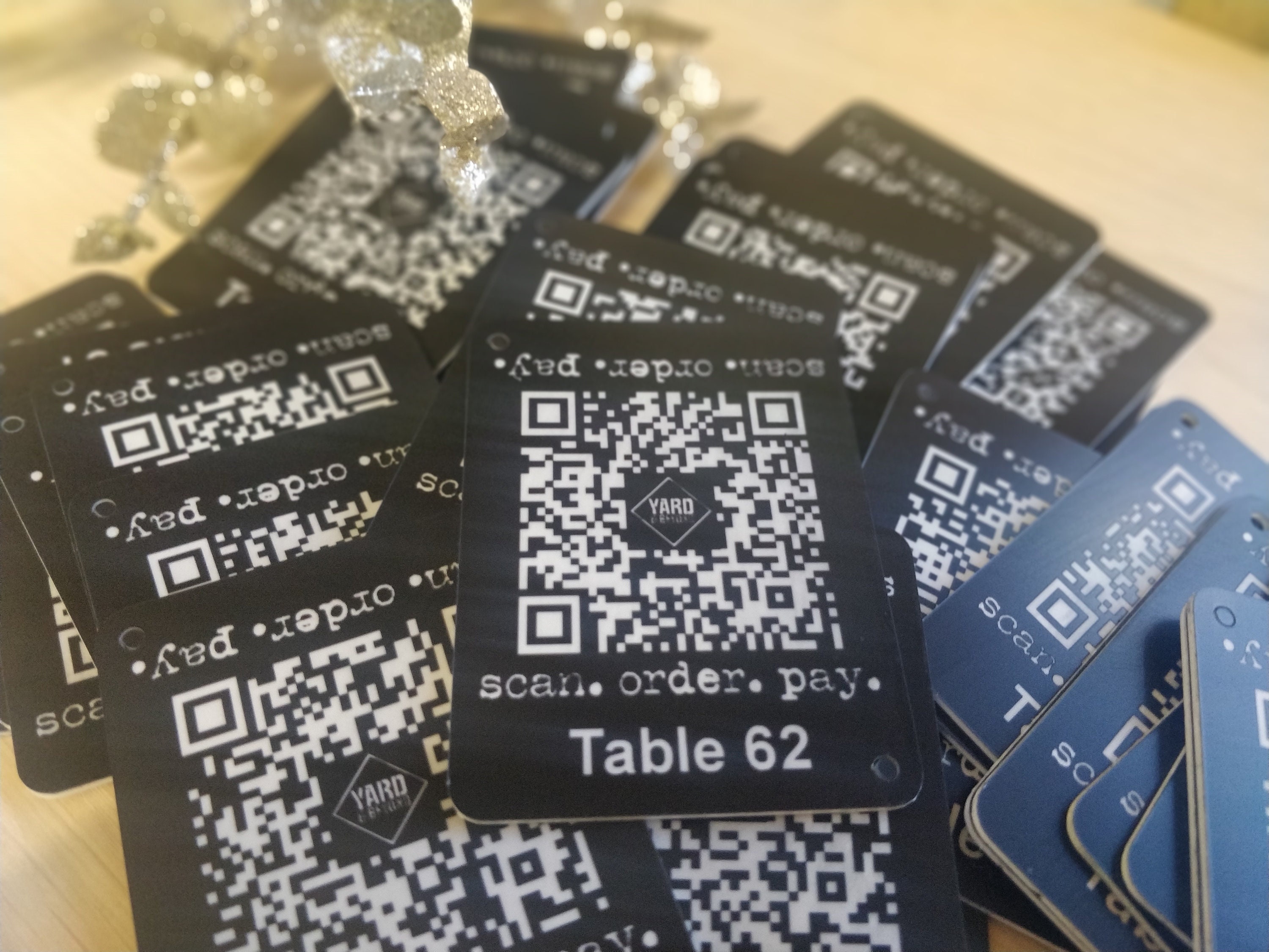 60x50 Mm Laser Engraved QR Code Custom QR Code With Holes - Etsy UK