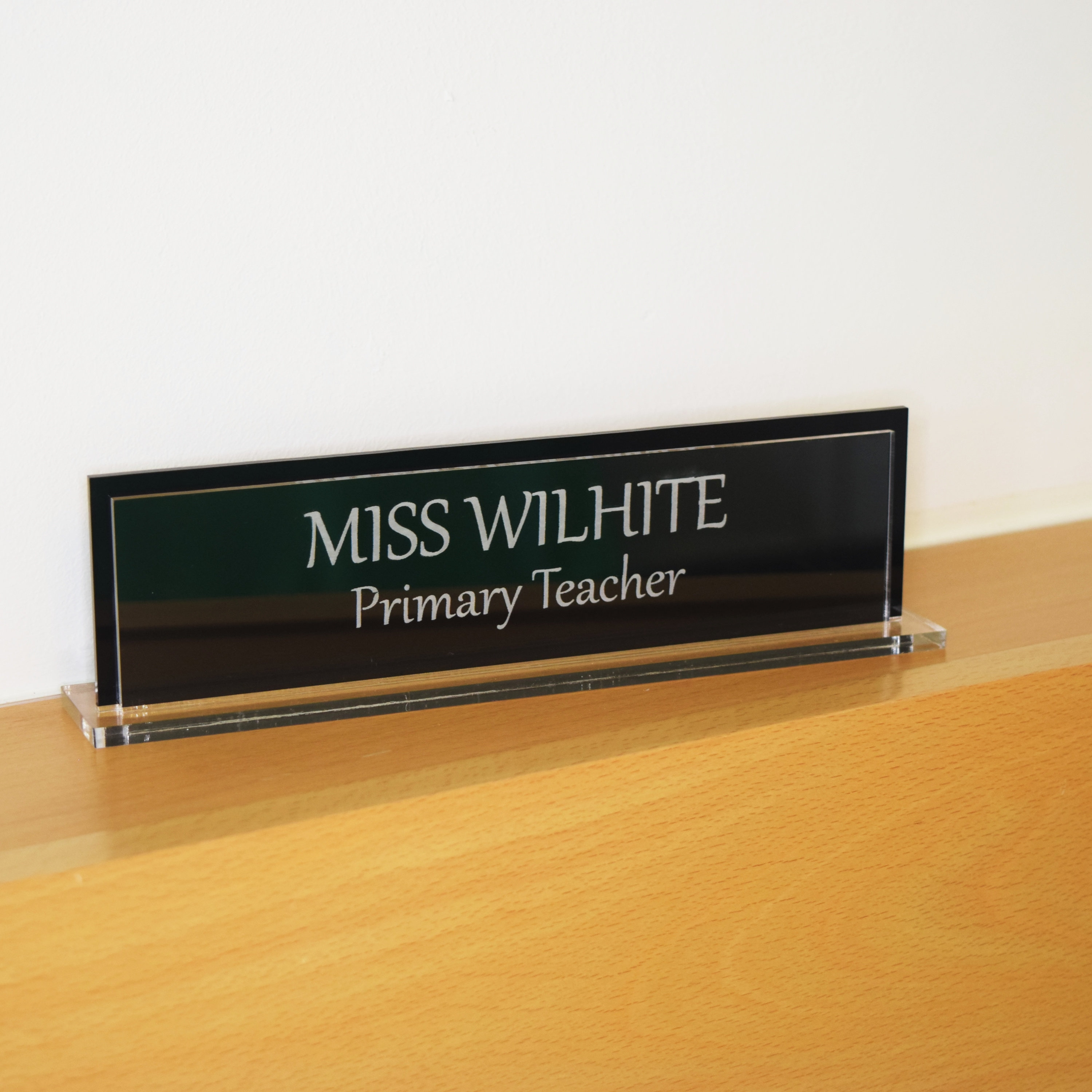 Double Sided Custom Engraved Sign Executive Personalised Desk - Etsy