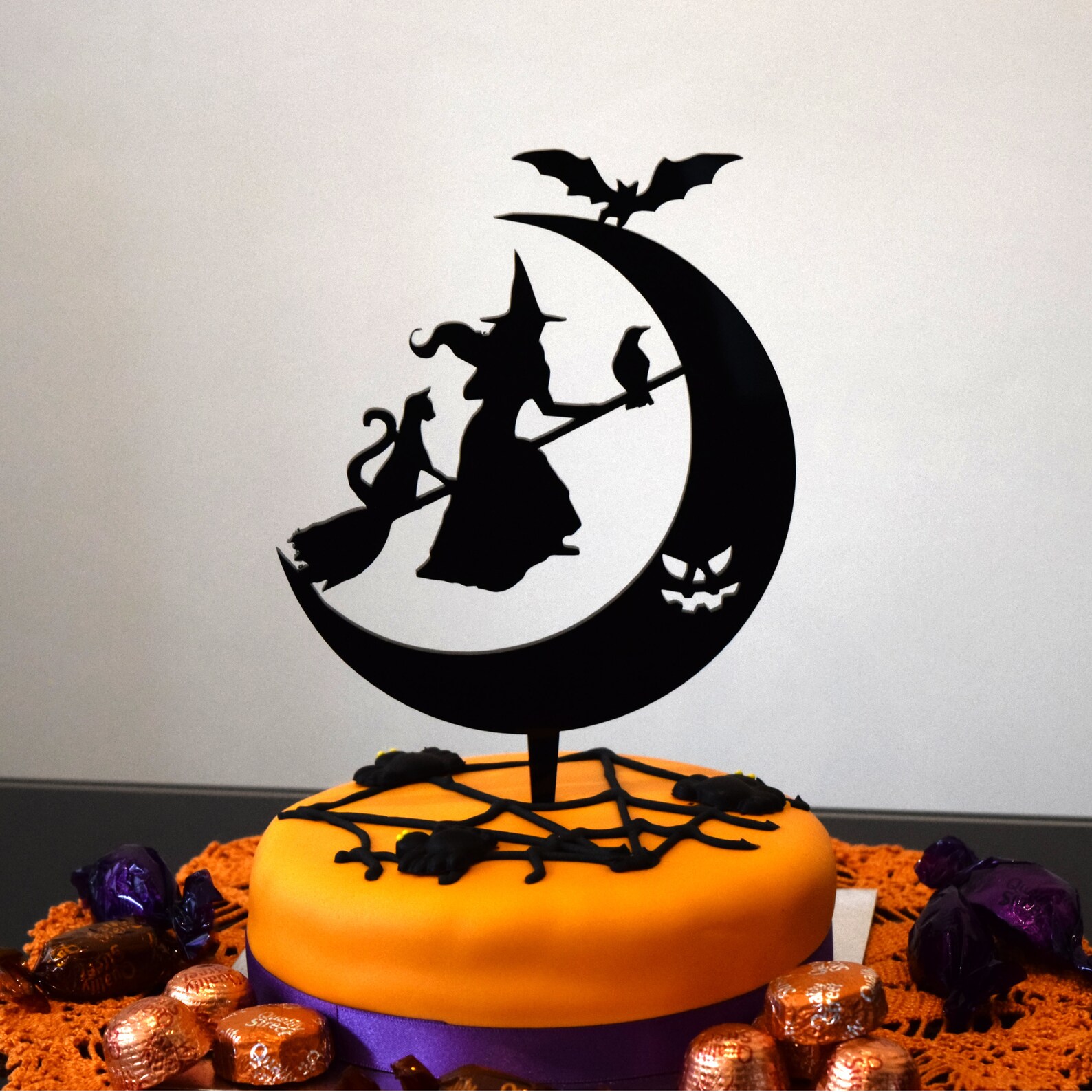 Halloween Cake Topper Witch Cake Topper Halloween | Etsy UK