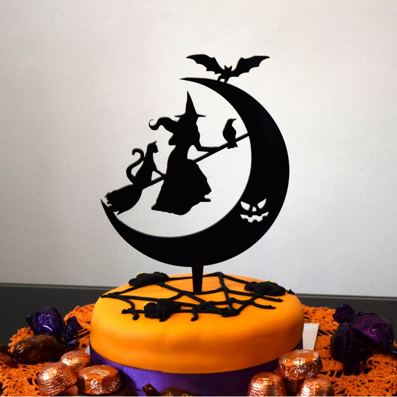 Witch Cake Topper - Etsy
