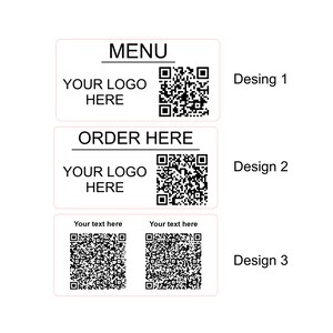 100mm X 50mm Rectangle Personalised Tag With QR Code, Plastic QR Plaque ...