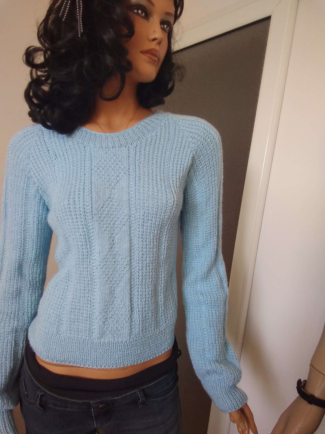 Hand Knitting Women's Pullover, Women's Knitted Jumper, Women's Knitted ...