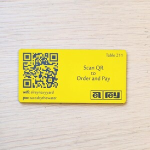 100mm X 50mm Rectangle Personalised Tag With QR Code, Plastic QR Plaque ...