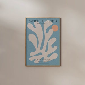 Matisse Print | FRAME Option | Papier Decoupe Danish Pastel Decor ...
