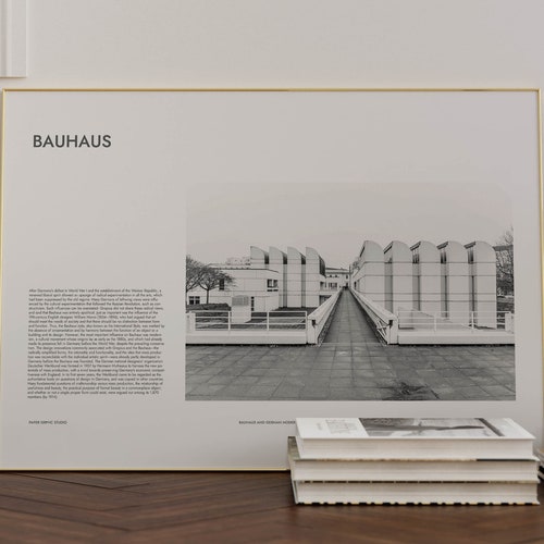 Bauhaus Print Horizontal Wall Art Photography Poster Berlin - Etsy