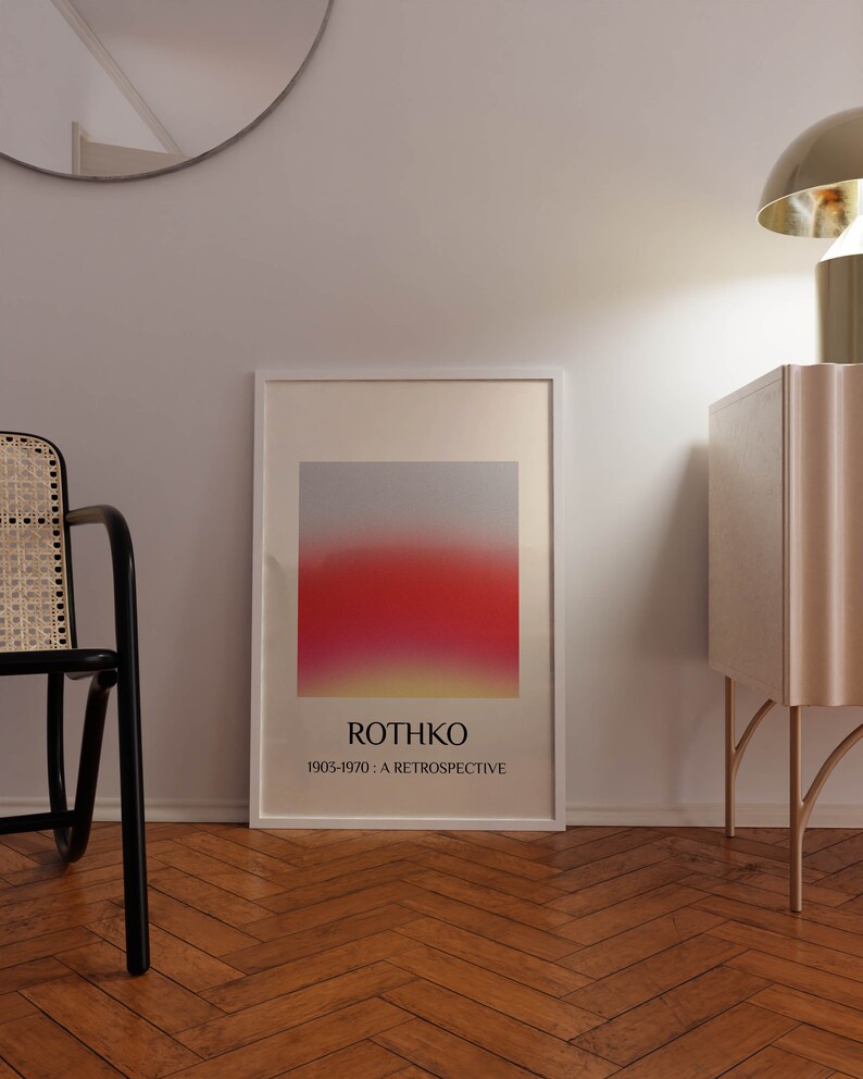 Rothko Inspired Print Frame Option Exhibition Museum - Etsy
