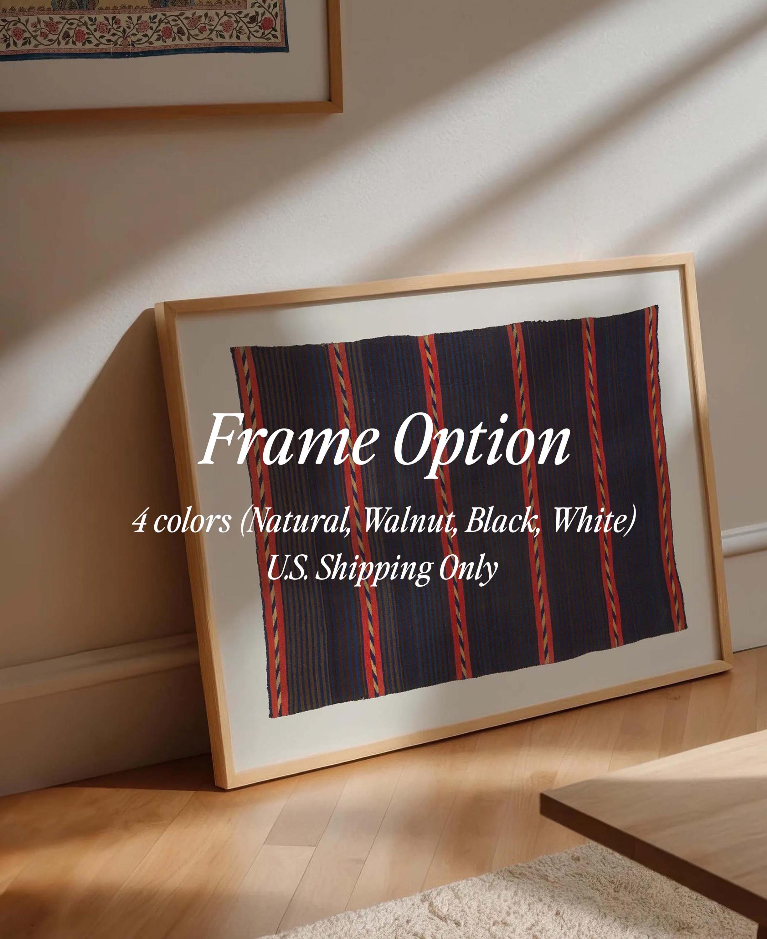 Horizontal Textile Wall Art | FRAME Option | Giclee Print, Modern ...