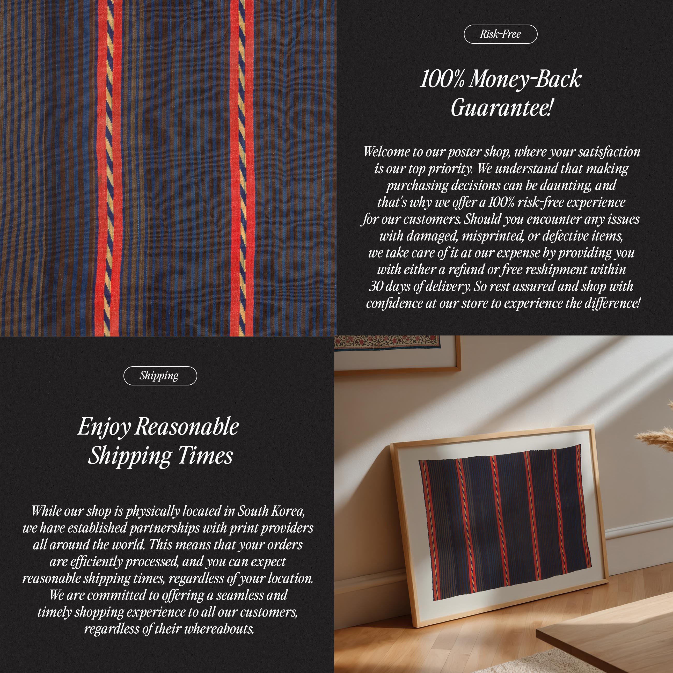 Horizontal Textile Wall Art | FRAME Option | Giclee Print, Modern ...