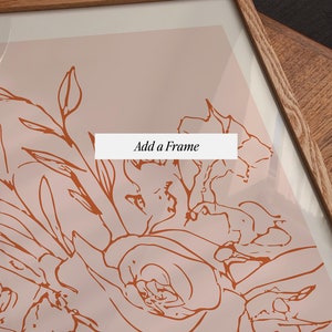 Botanical Prints Frame Option 3 Piece Wall Art Flower Market Poster ...