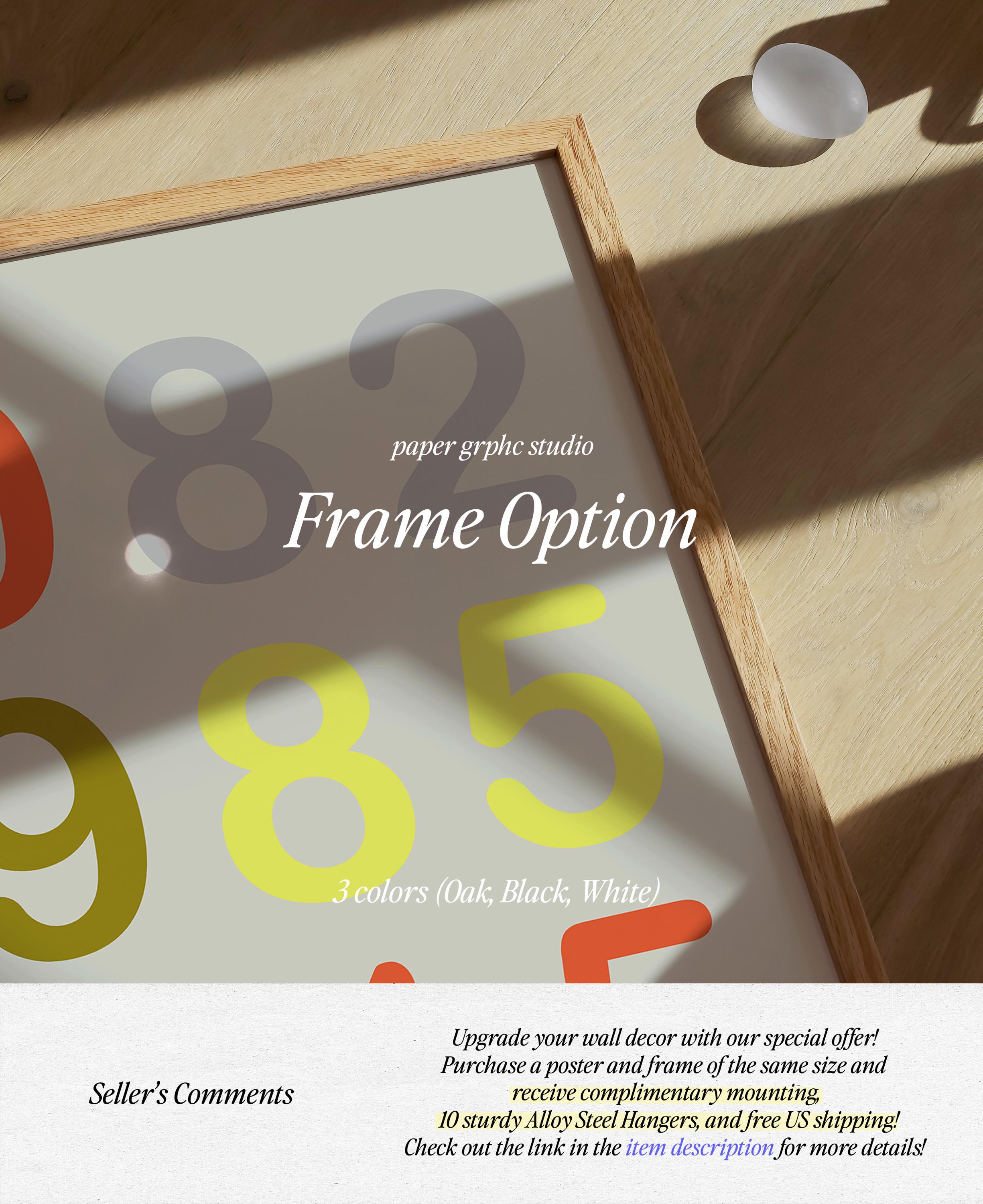 Custom Birth Year Print | FRAME Option | Personalized Family Poster ...