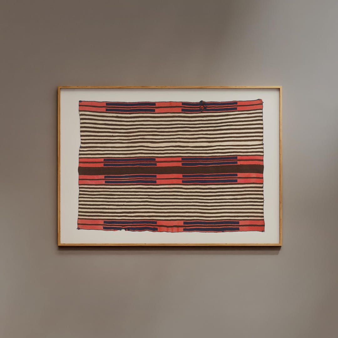 Vintage Textile Wall Art | FRAME Option | Horizontal Giclee Print ...