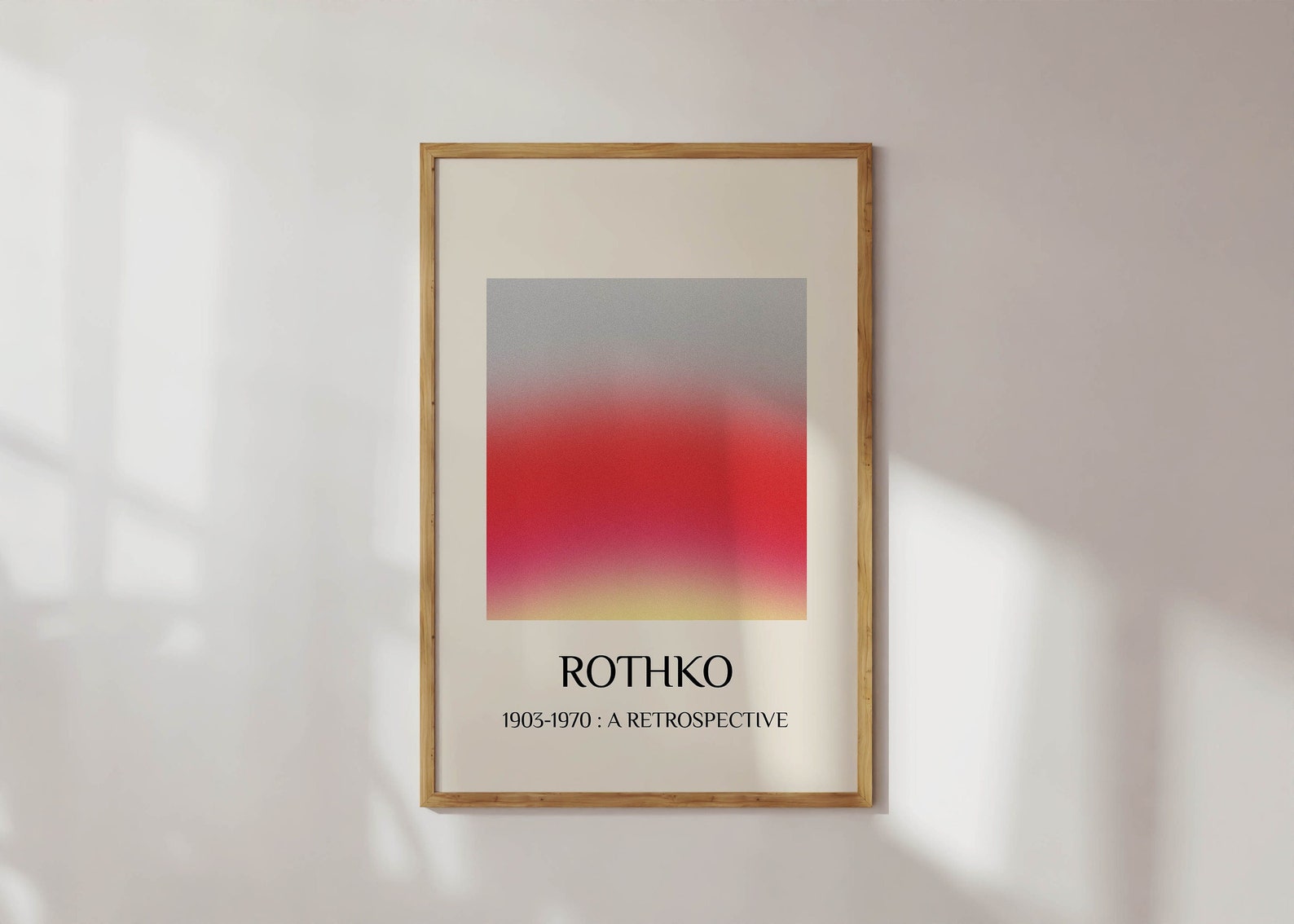 Rothko Inspired Print Frame Option Exhibition Museum - Etsy