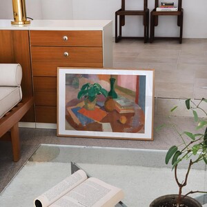 Still Life Painting With Plants | FRAME Option | Aesthetic Print ...