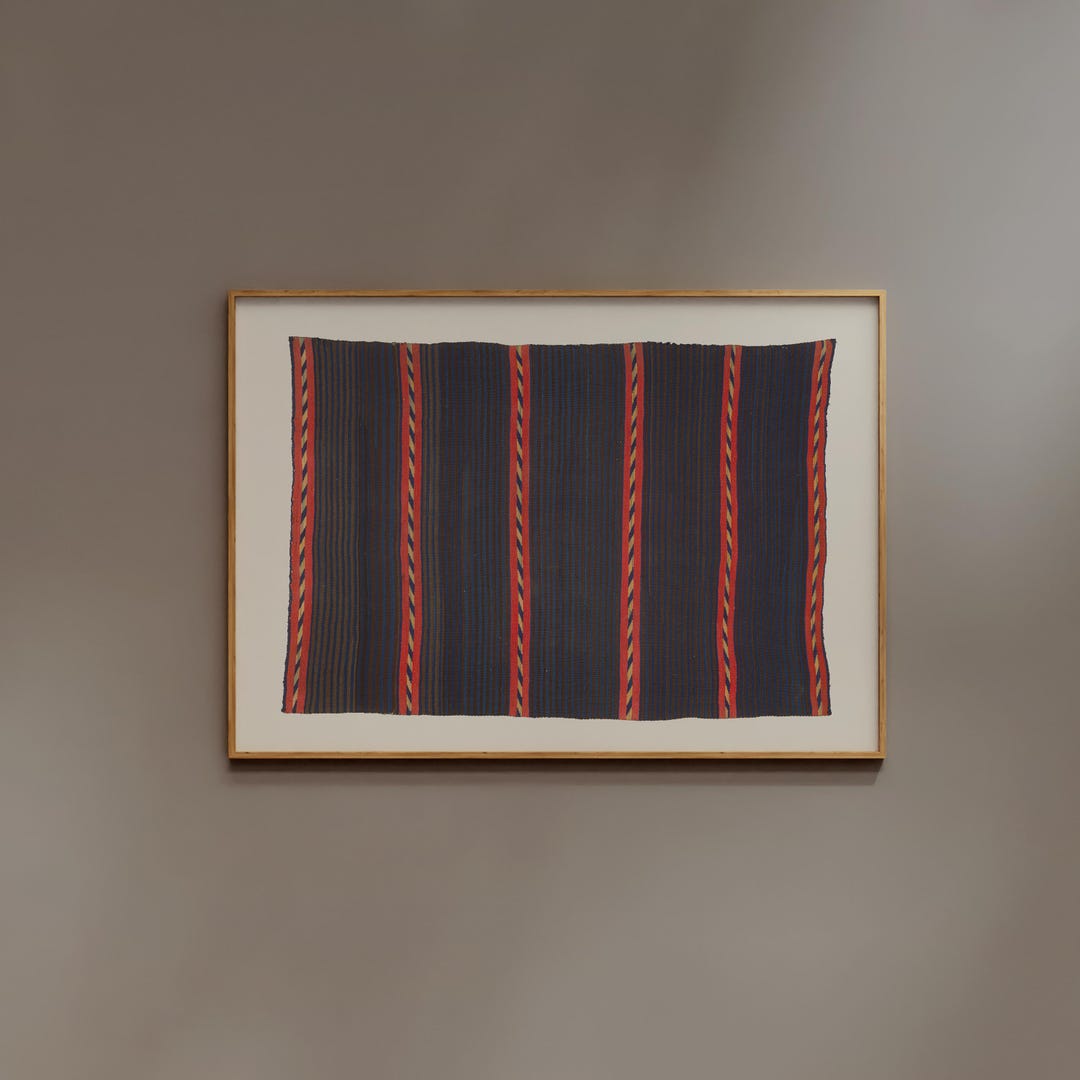 Horizontal Textile Wall Art | FRAME Option | Giclee Print, Modern ...