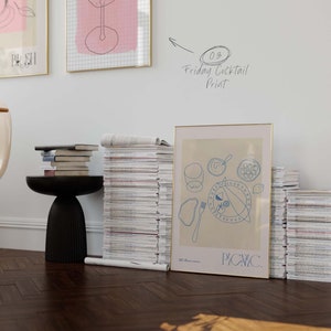 Vintage Food Print Fish Retro Poster Trendy Wall Art Kitchen - Etsy