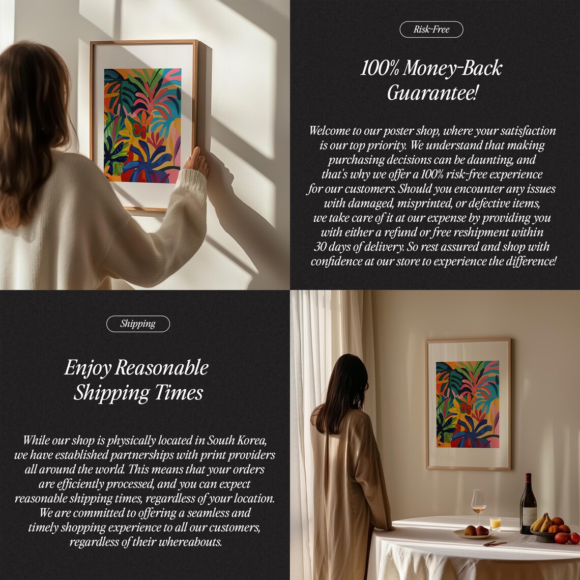 Matisse Inspired Poster | Frame Option | Colorful Leaves Print, Henri ...