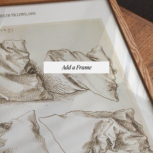 Albrecht Durer Six Studies of Pillows Print Laundry Decor Still Life ...