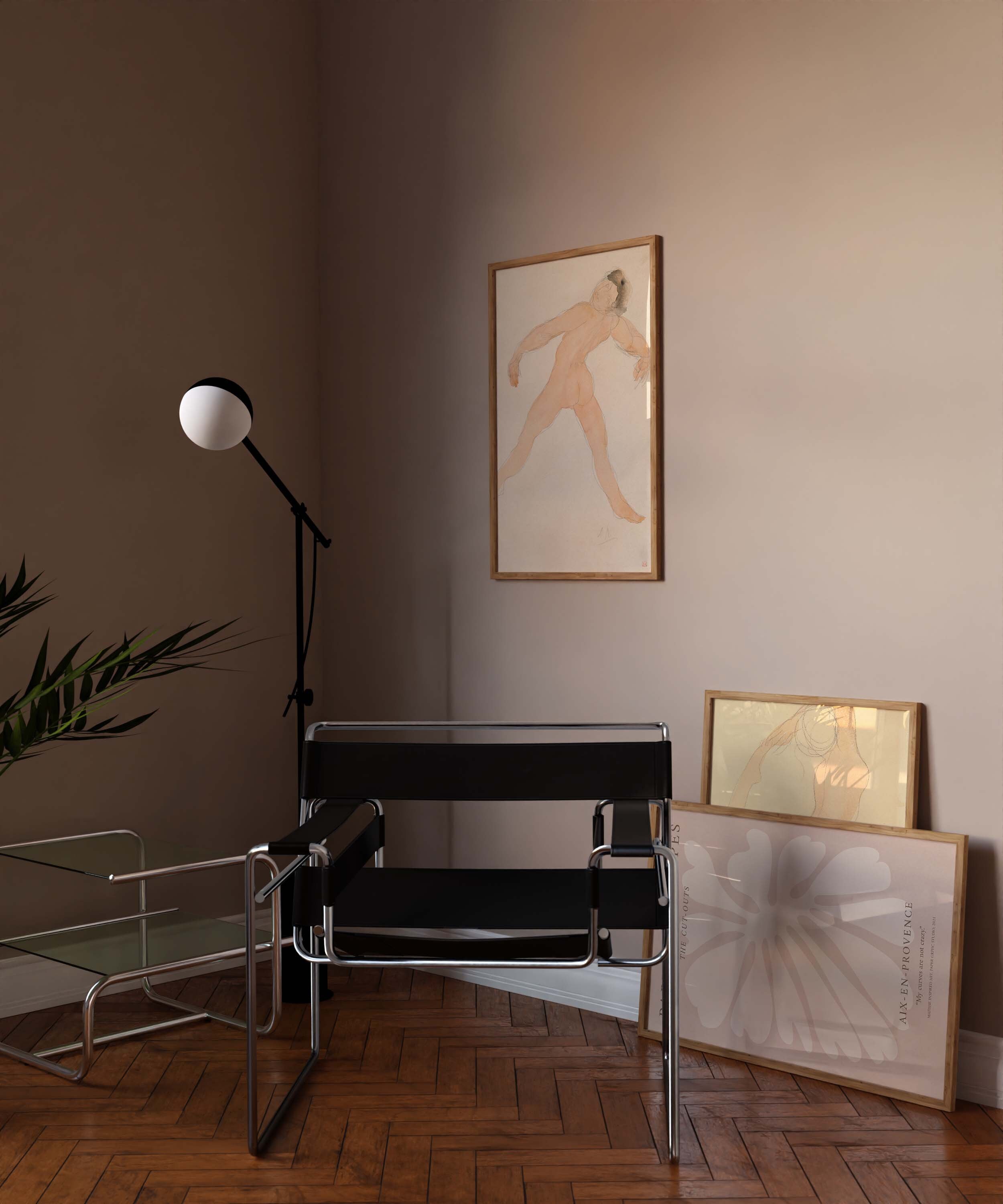 Auguste Rodin Poster Women Dancing Print Dancer Wall Art Beige | Etsy