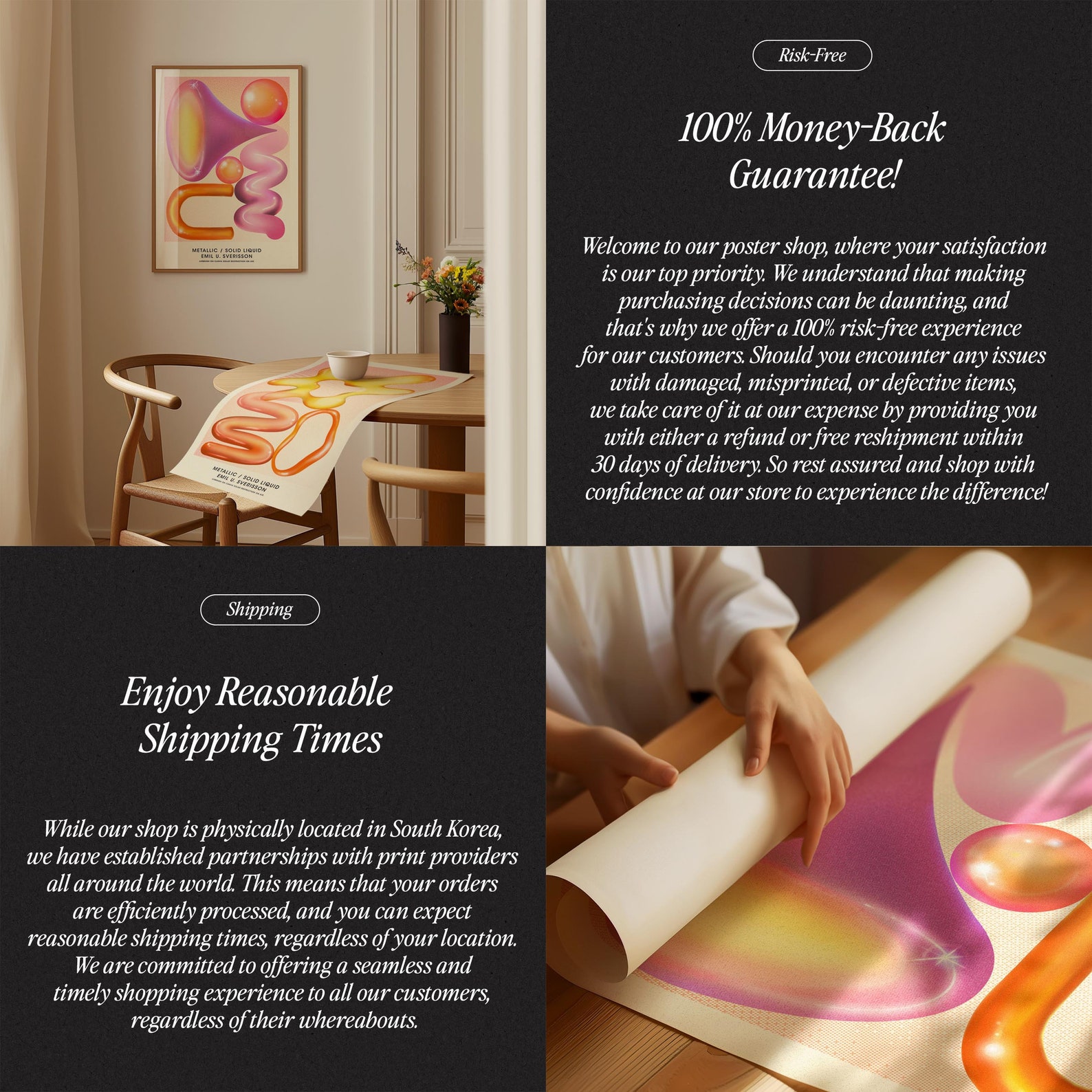 Y2k Print 2000s Aesthetic Maximalist Room Decor Abstract Trendy Funky ...