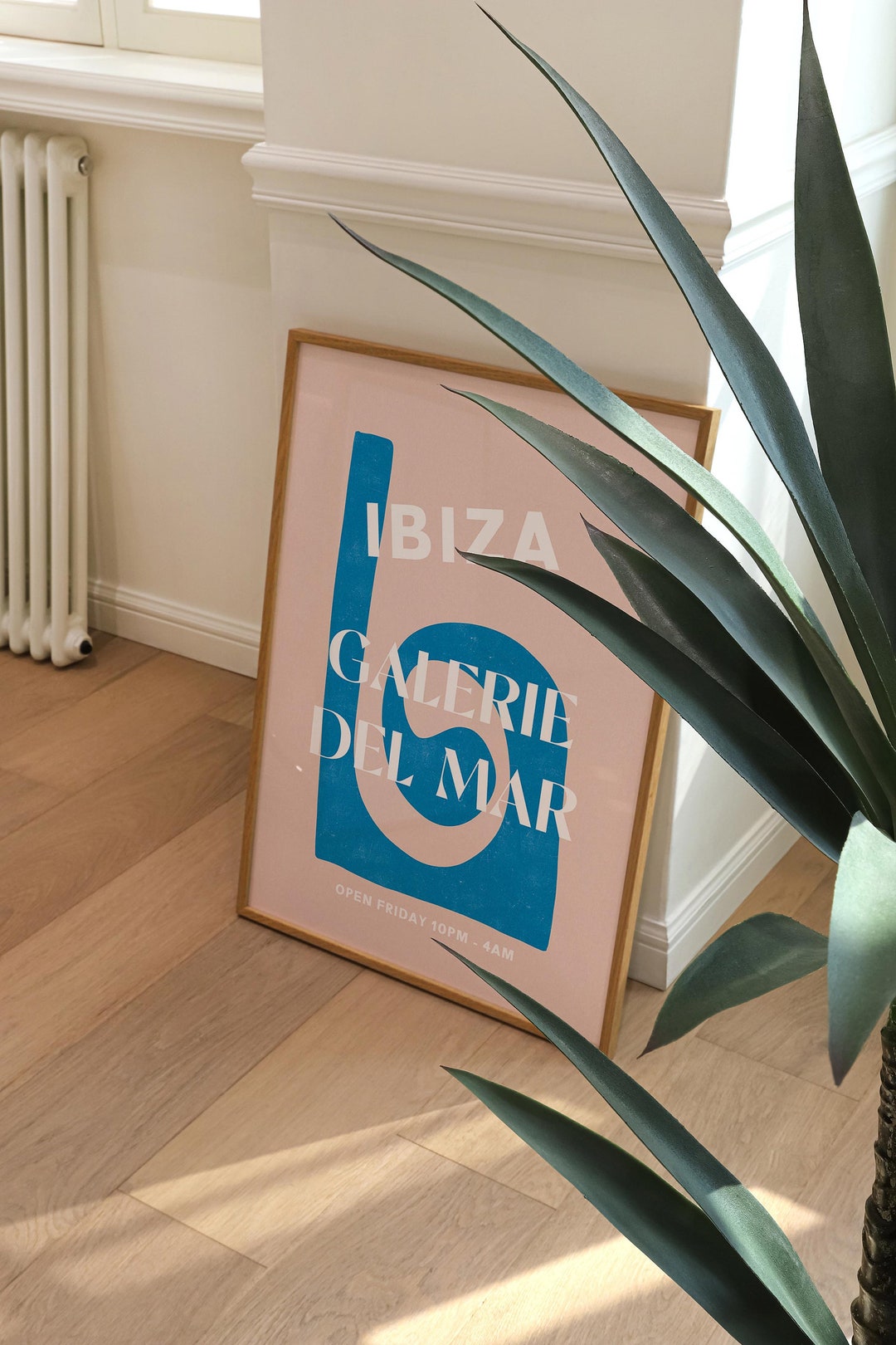 Ibiza Poster Blue Preppy Wall Art Decor Travel Print Bohemian - Etsy