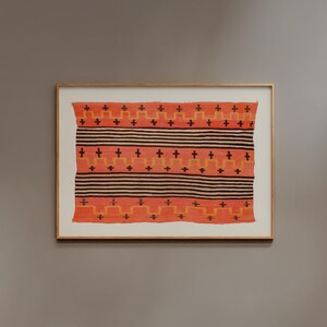 5 Gallery Wall Set, UNFRAMED, Matisse Inspired Art Print, Orange ...