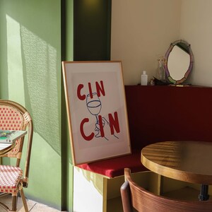 Cin Cin Print Digital Download Printable Cheers Poster Bar Cart Decor ...