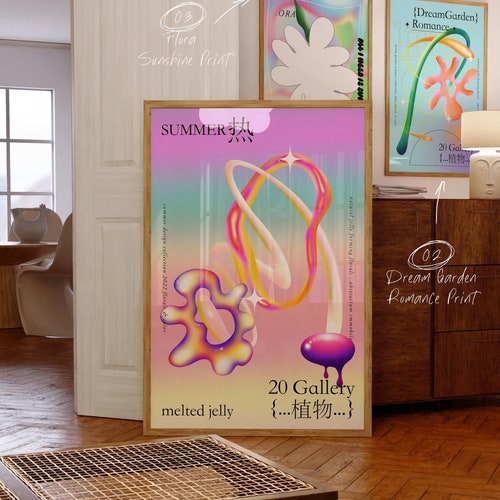 Y2k Print 2000s Aesthetic Maximalist Room Decor Abstract - Etsy