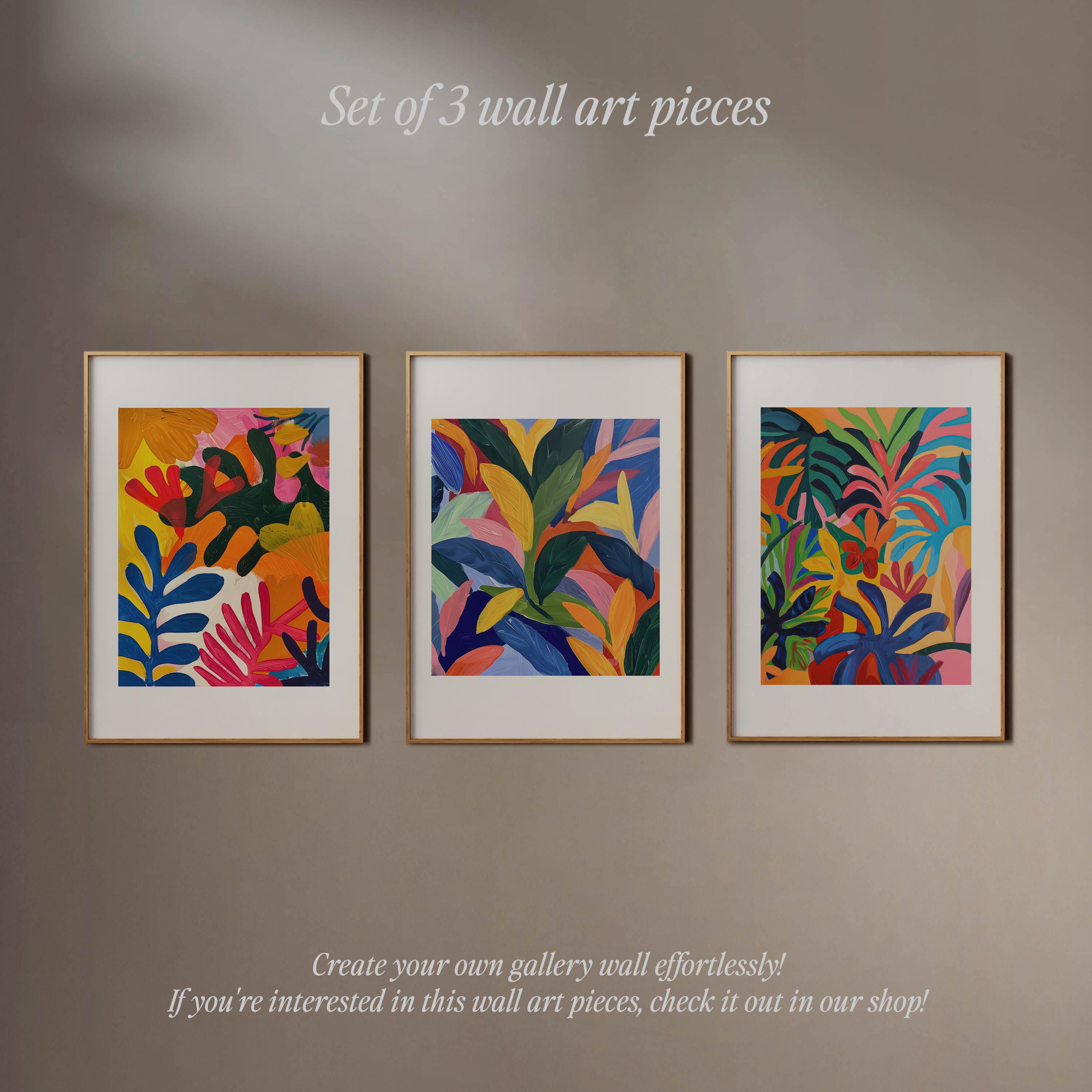 Matisse Inspired Poster | Frame Option | Colorful Leaves Print, Henri ...