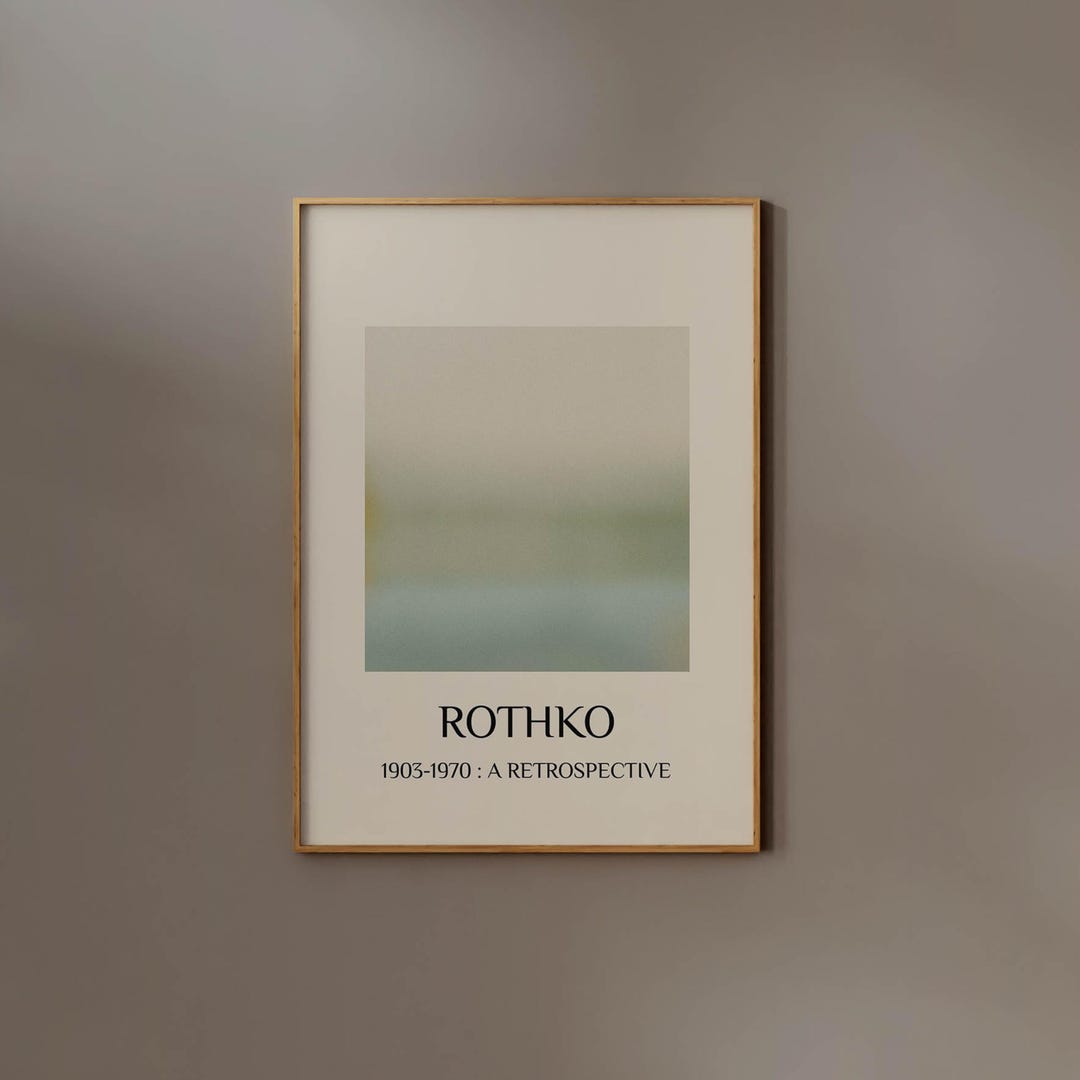 Mark Rothko Print Green Gradient Wall Art Digital Download Aesthetic ...