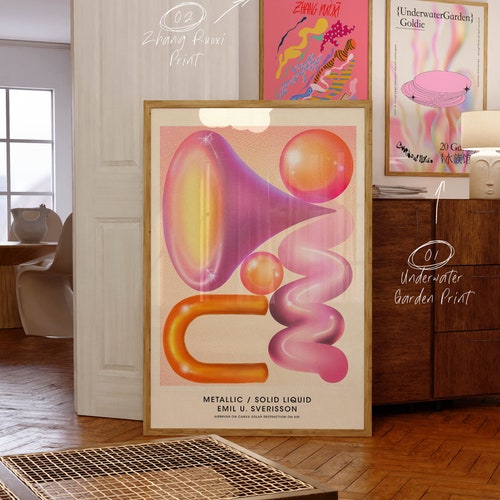 Y2k Room Decor 2000s Aesthetic Print Trendy Poster Psychedelic - Etsy