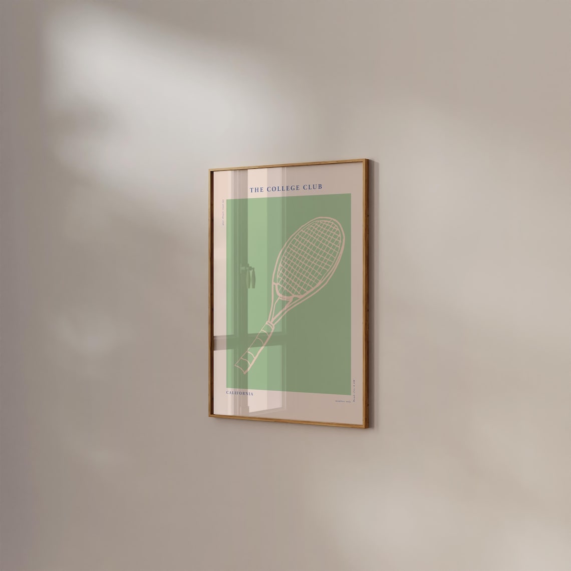 Tennis Racket Print Digital Download Printable Vintage Sports ...