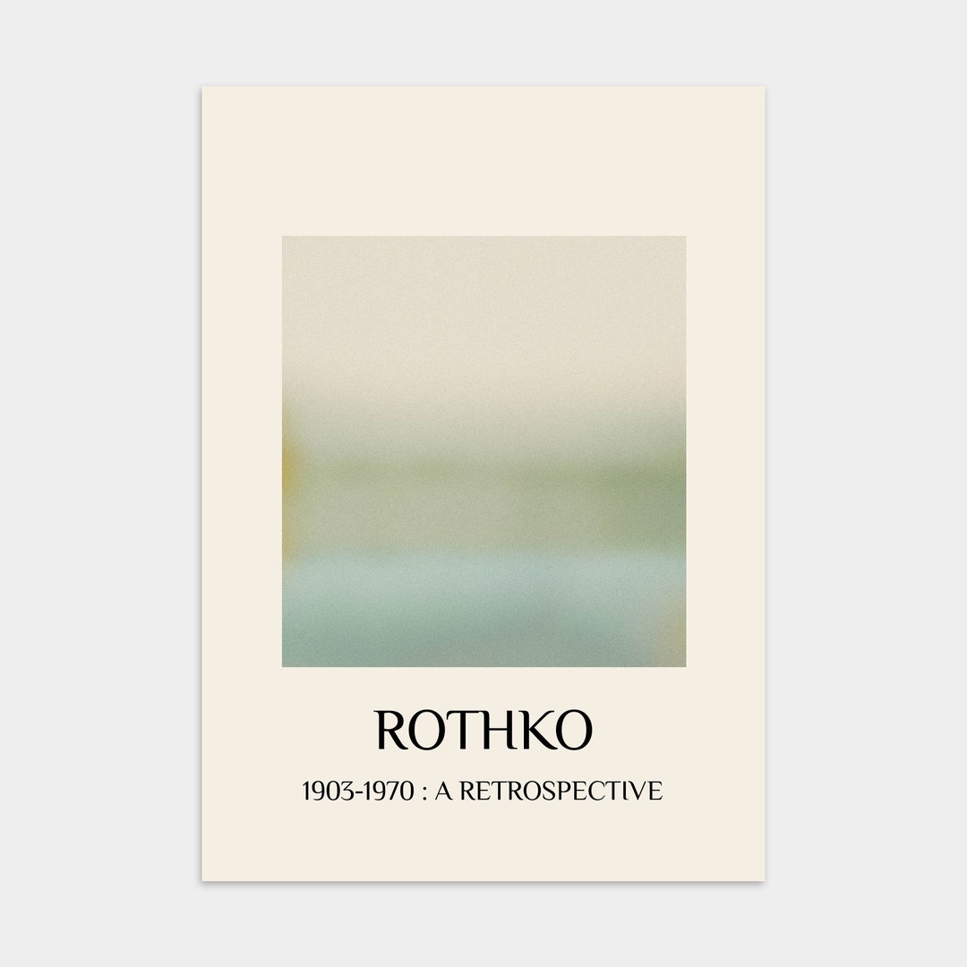Mark Rothko Print Green Gradient Wall Art Digital Download Aesthetic ...