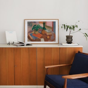 Still Life Painting With Plants | FRAME Option | Aesthetic Print ...