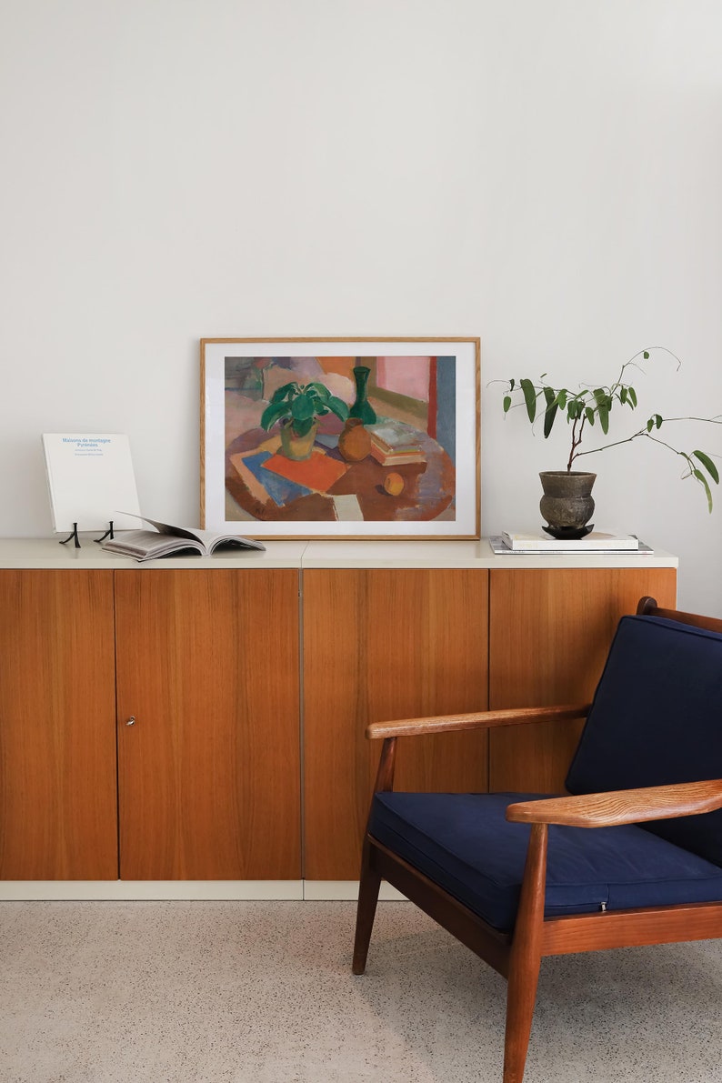 Still Life Painting With Plants | FRAME Option | Aesthetic Print ...