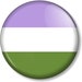 Non-binary Pride Flag Pin Button Badge Various Sizes Available 25mm ...