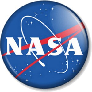 NASA Pin Button Badge 25mm / 1 Space Exploration Programme Shuttle ...