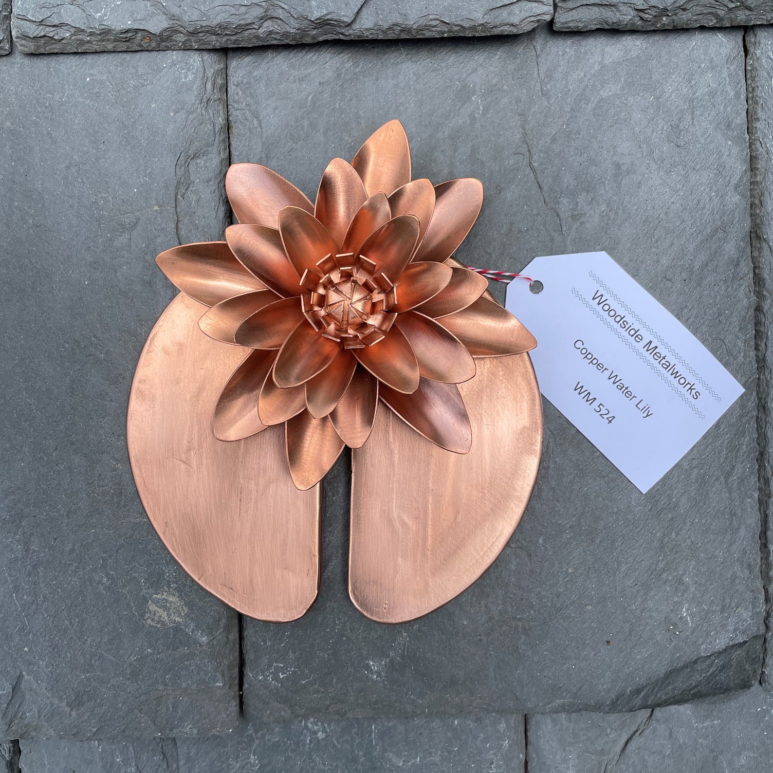 Handcrafted Copper Lotus Flower, Lily Pad Sculpture - Etsy
