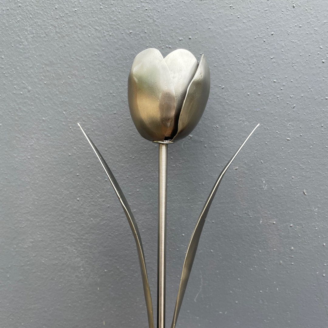 Steel Tulip Flower, Metal Tulip, Spring Tulip, Classic Steel Tulip ...