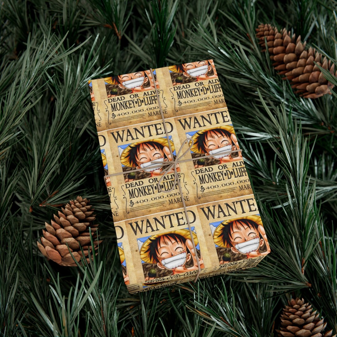 Gift Wrap Papers One Piece Wanted Poster - Etsy